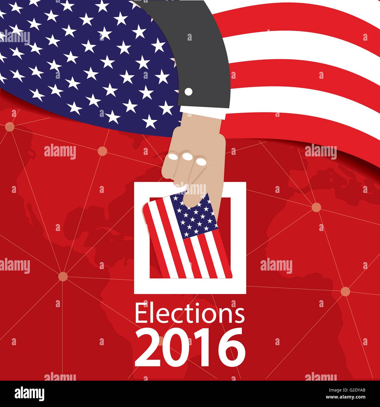 USA Election Concept Vector Illustration Stock Vector Image & Art - Alamy