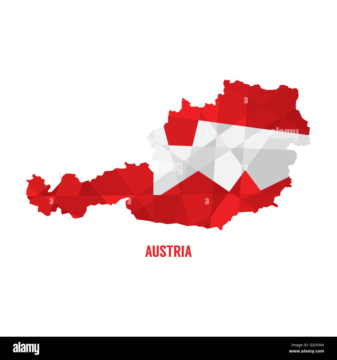 Map Of Austria Vector Illustration Stock Vector Image & Art - Alamy