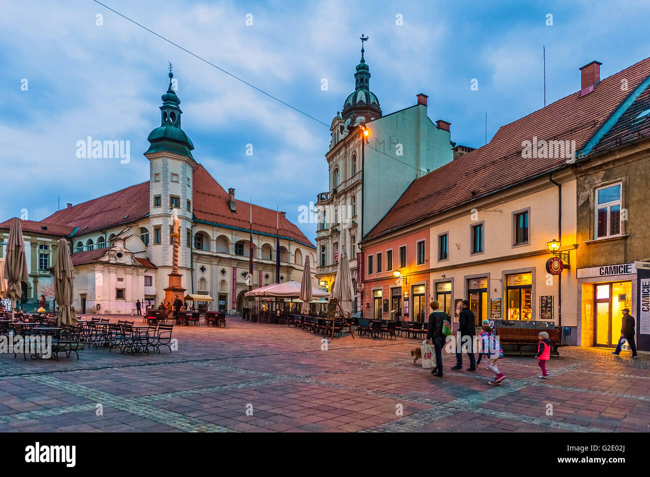 Slovenia - Podravska Maribor Grajski Trg Stock Photo - Alamy