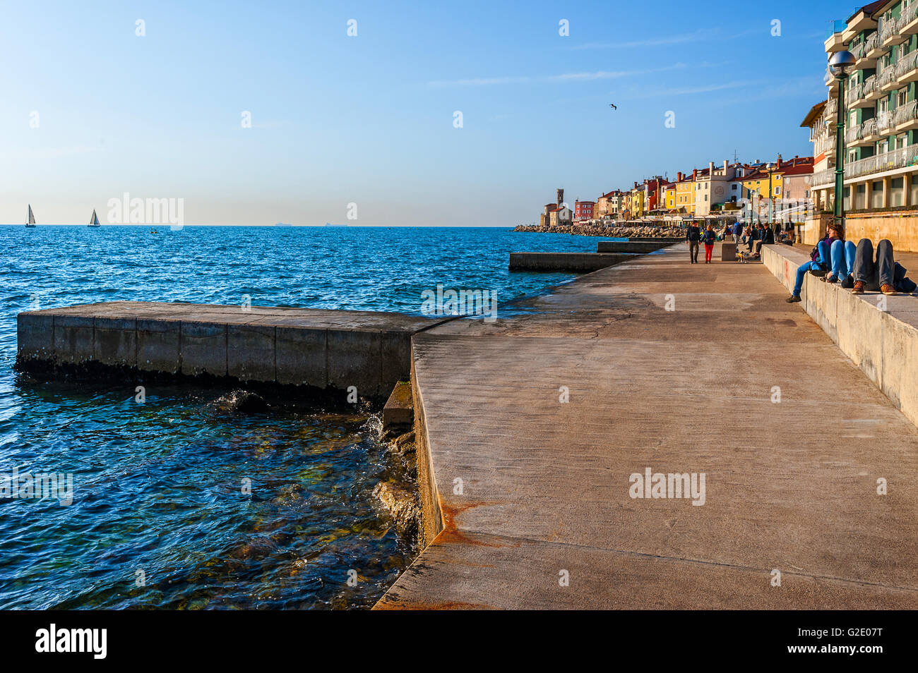 Slovenia Coast and Kras Piran -Sea Stock Photo - Alamy