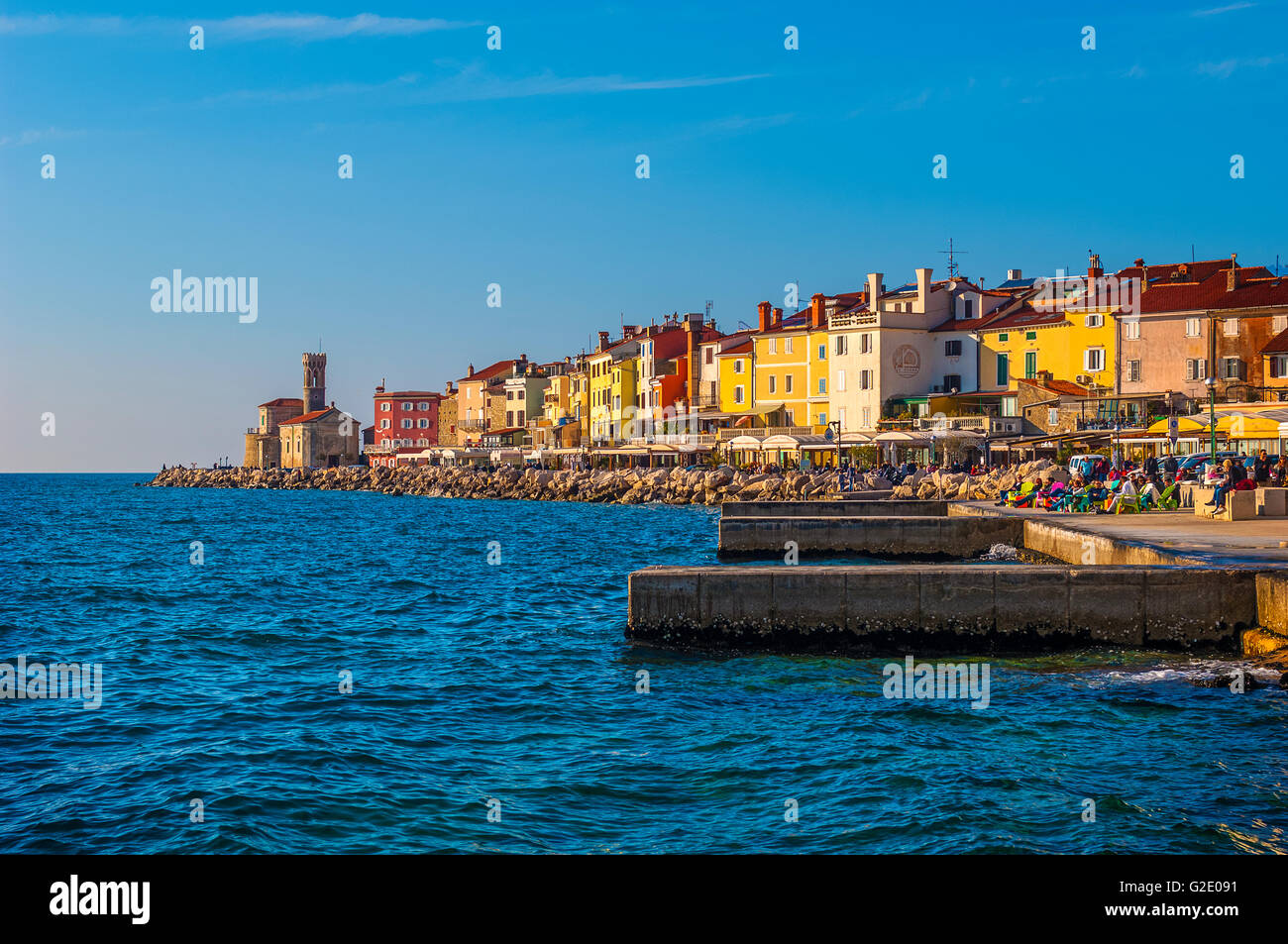 Slovenia Coast and Kras Piran -Sea Stock Photo - Alamy