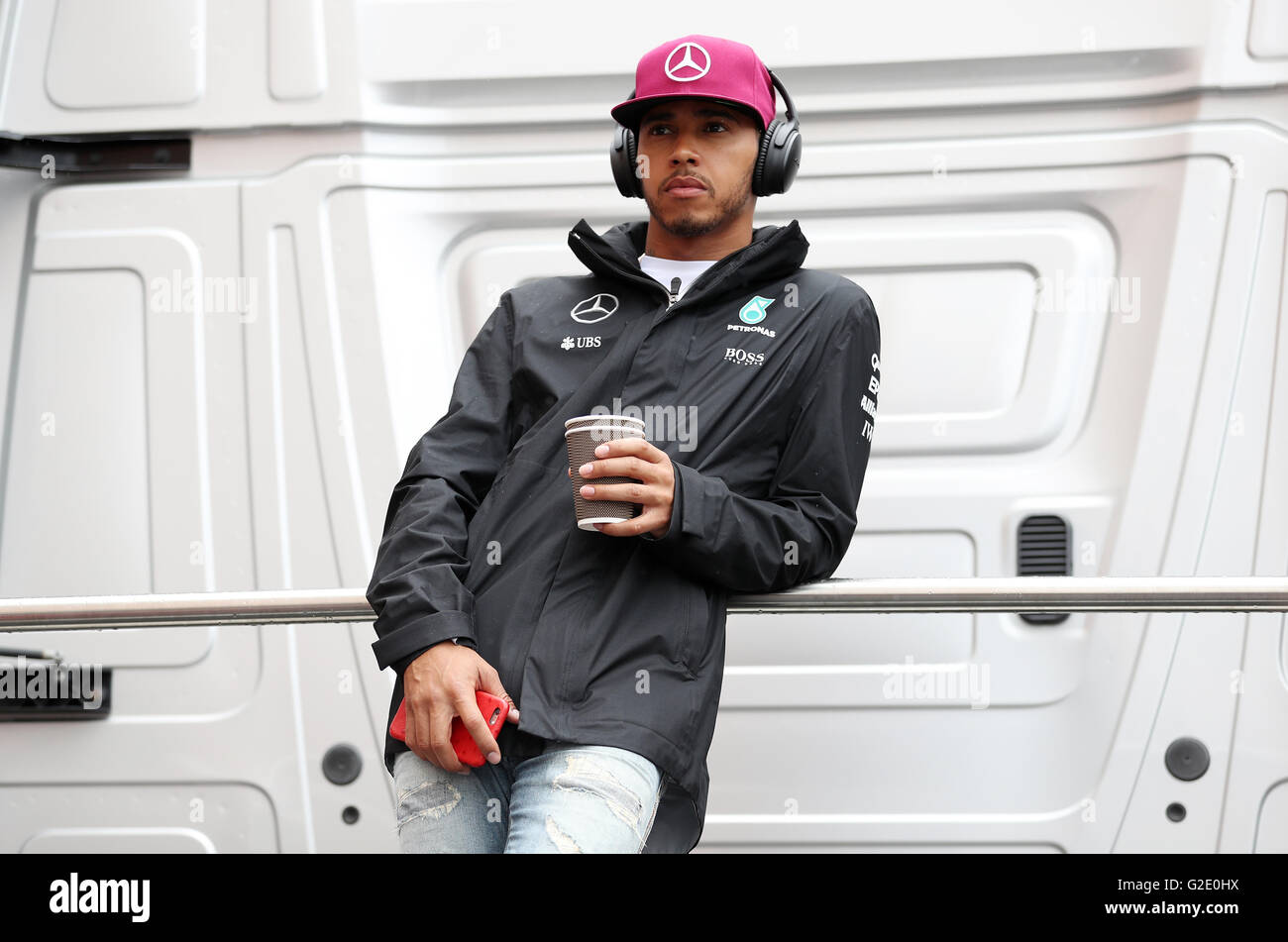 Mercedes' Lewis Hamilton before the 2016 Monaco Grand Prix at the ...