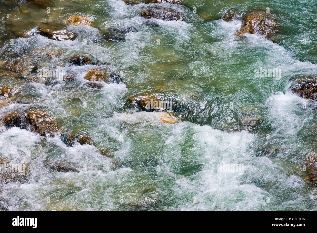 Mountain river, Partnach, in the Partnach Gorge, Garmisch-Partenkirchen ...