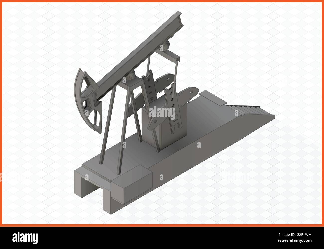 Oil pump pumpjack on Stock Vector Images - Alamy