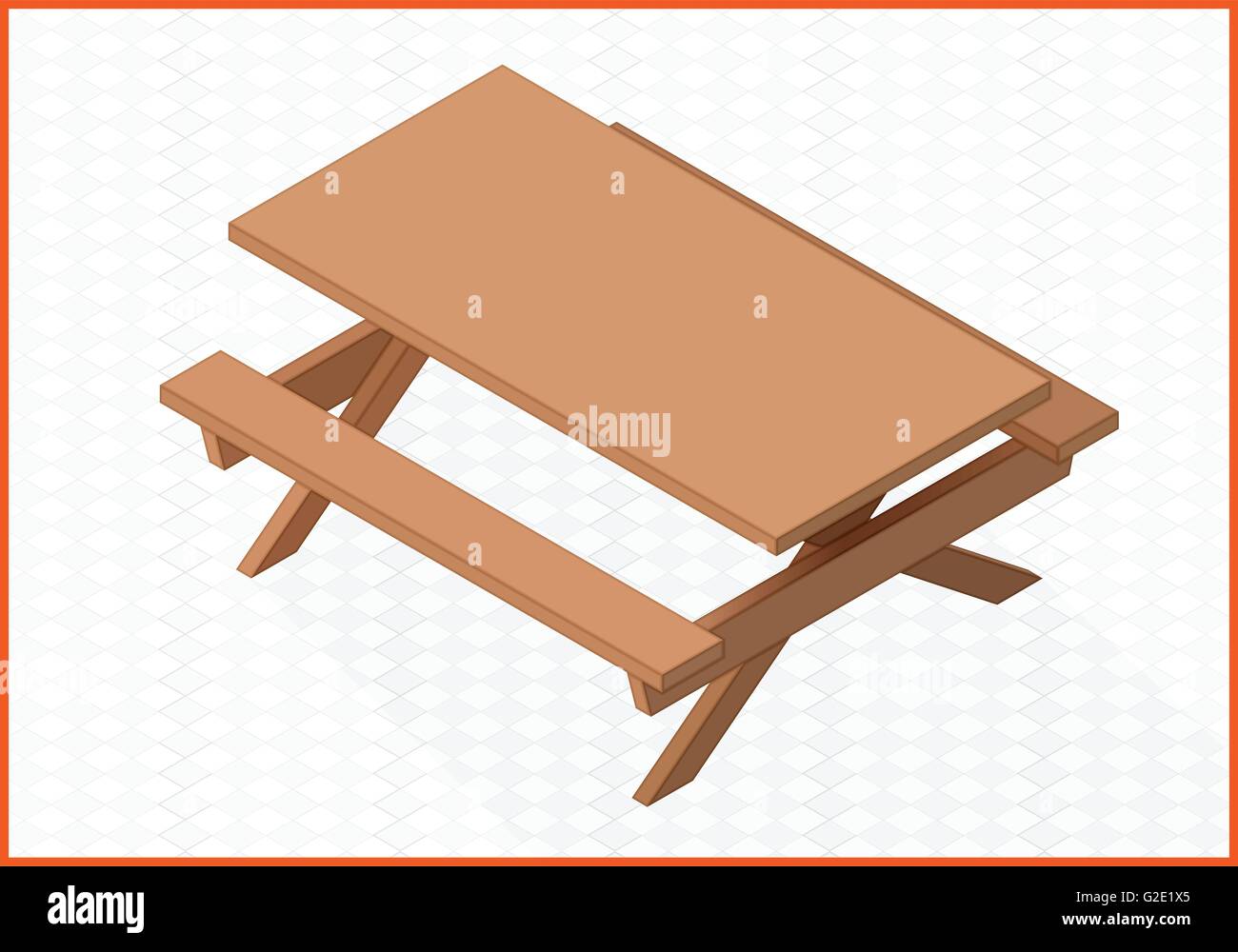 wooden table vector 3d illustration Stock Vector Image & Art - Alamy
