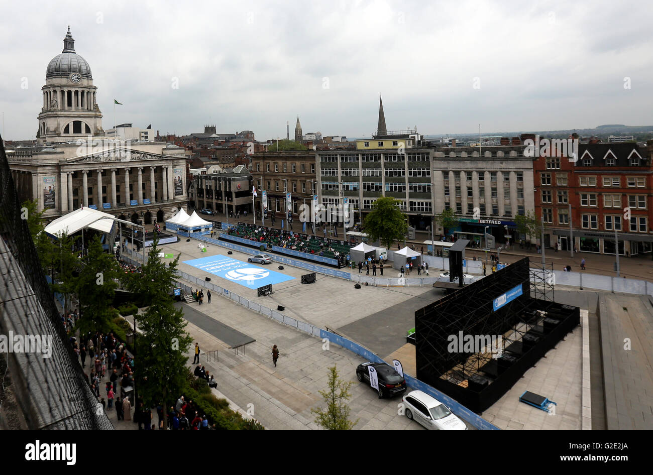 A general view of the action during the European Archery Championships ...