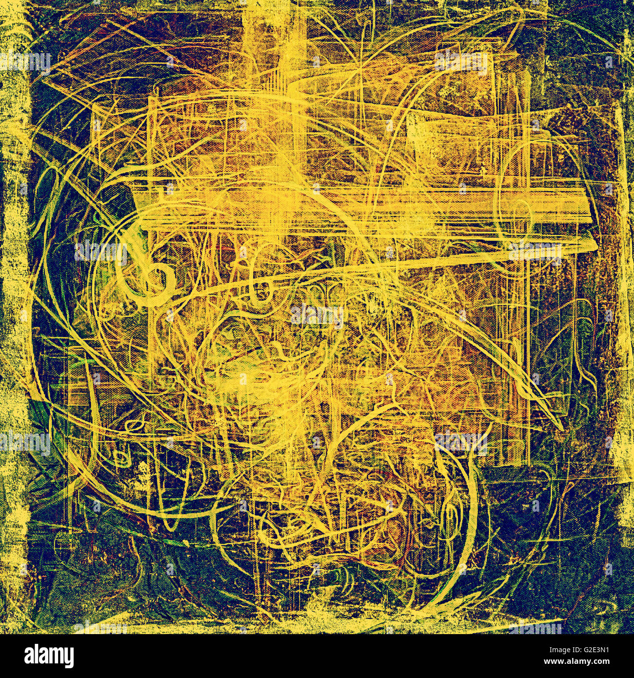 Vintage ancient background or texture with grunge decor elements and ...