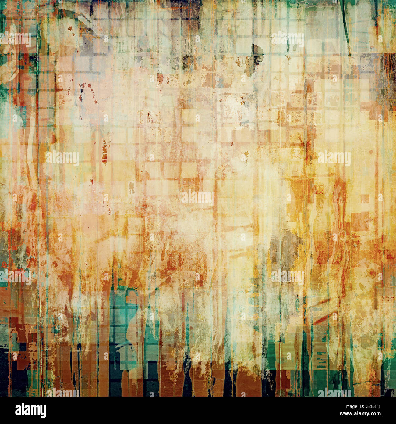 Vintage ancient background or texture with grunge decor elements and ...