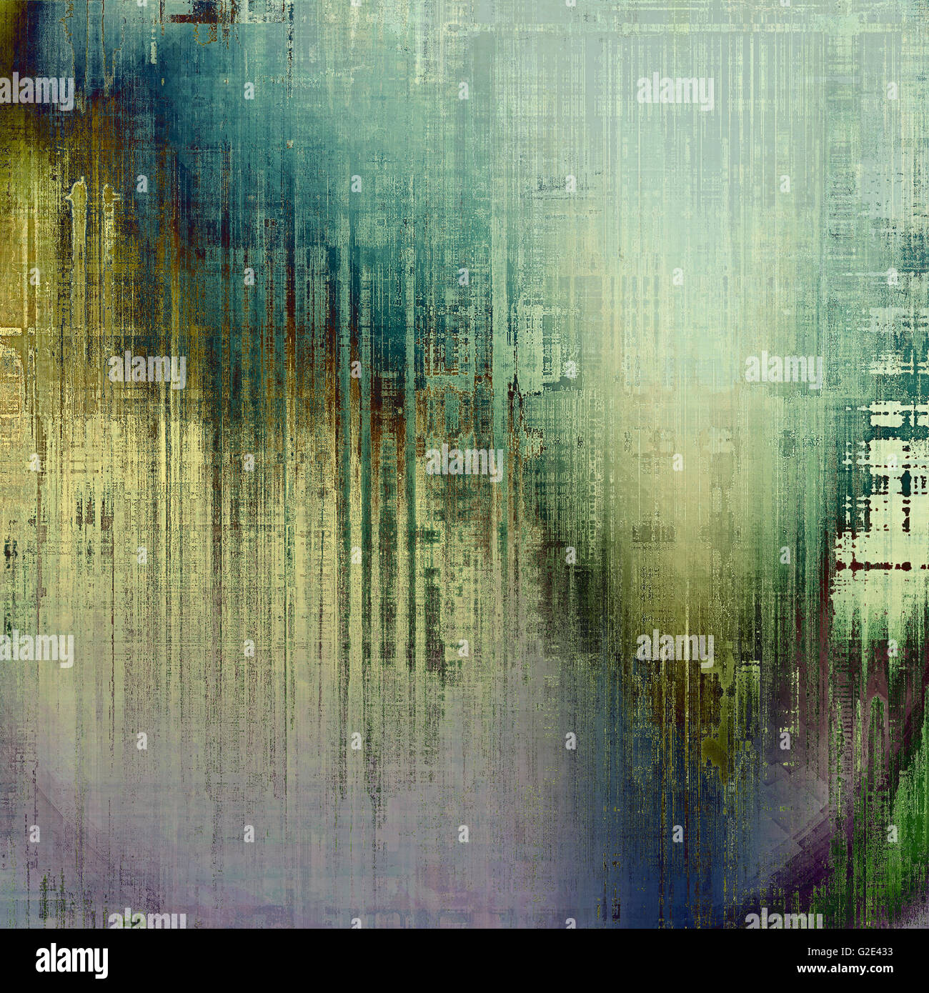 Retro vintage style elements on aged grunge texture. With different ...