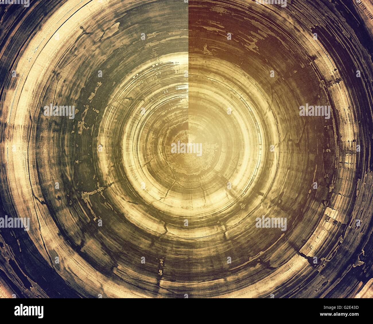 Spherical creative vintage surface texture, close up grunge background ...