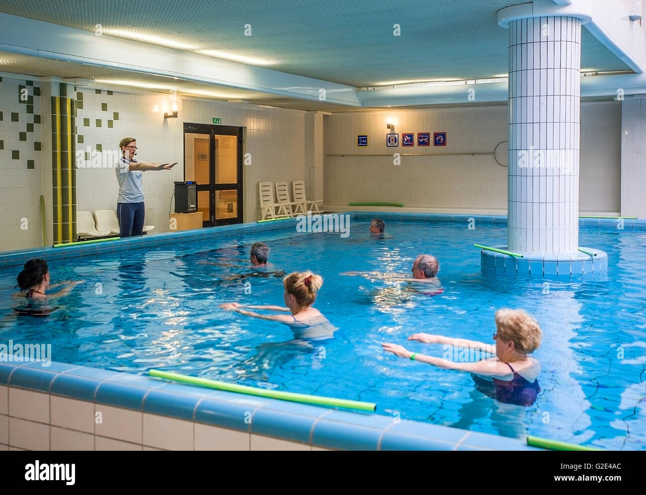 Slovenia Dolenjske Toplice Spa Krka Hotel Balnea -Thermal Pool Stock ...