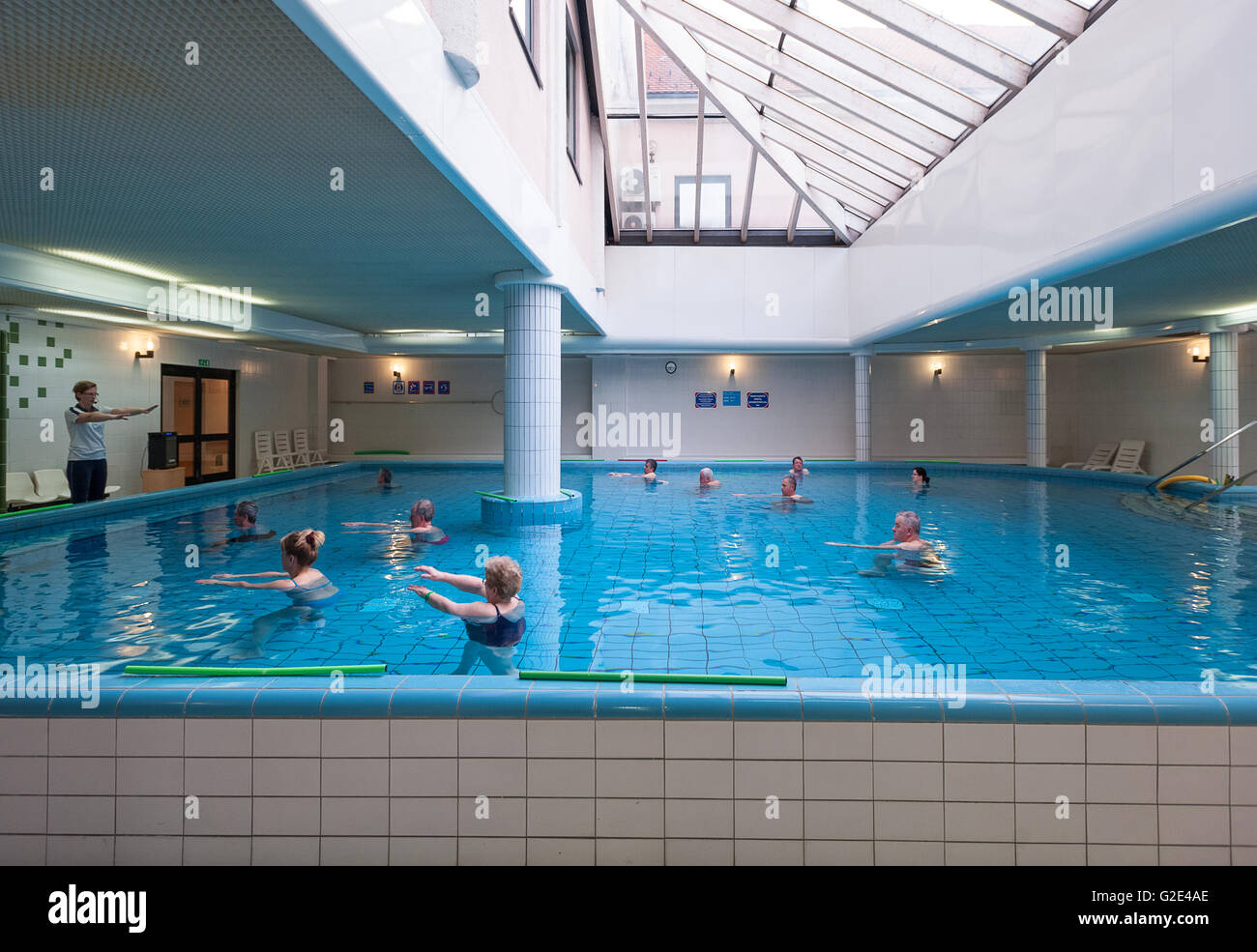 Slovenia Dolenjske Toplice Spa Krka Hotel Balnea -Thermal Pool Stock ...