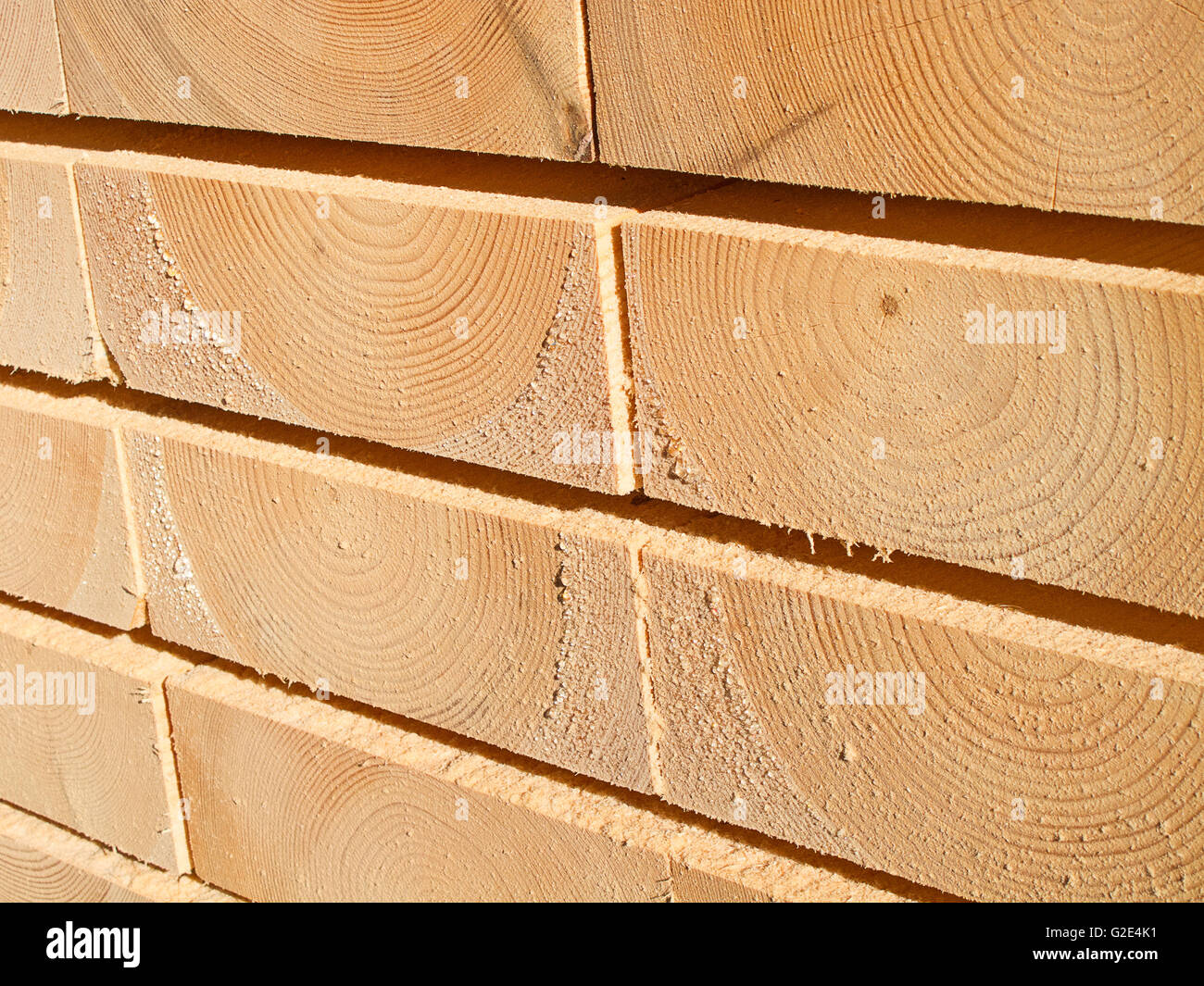 Stack of new wooden studs at the lumber yard Stock Photo - Alamy