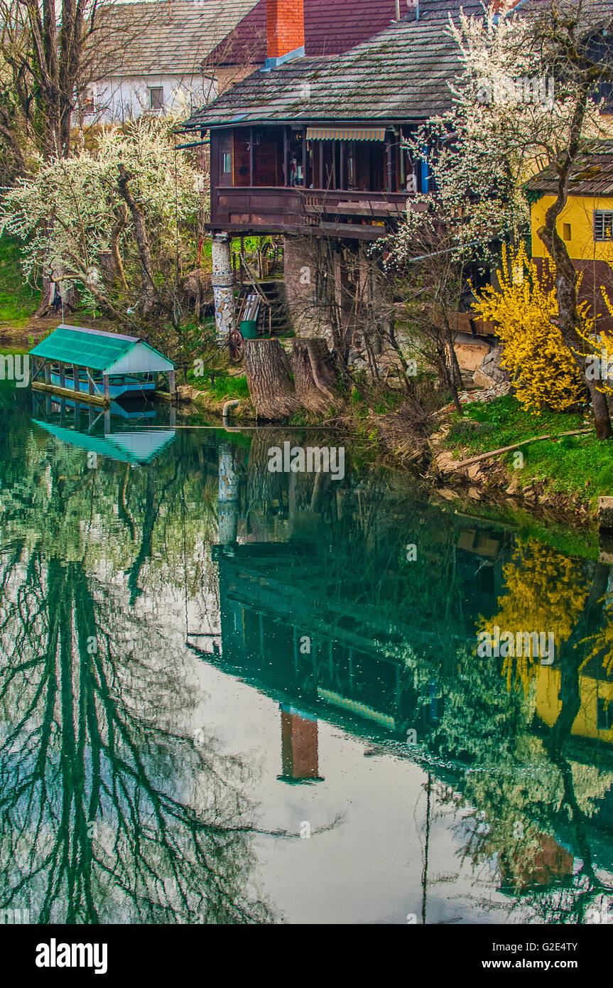 Slovenia Vavta Vas View in the River Krka Stock Photo - Alamy