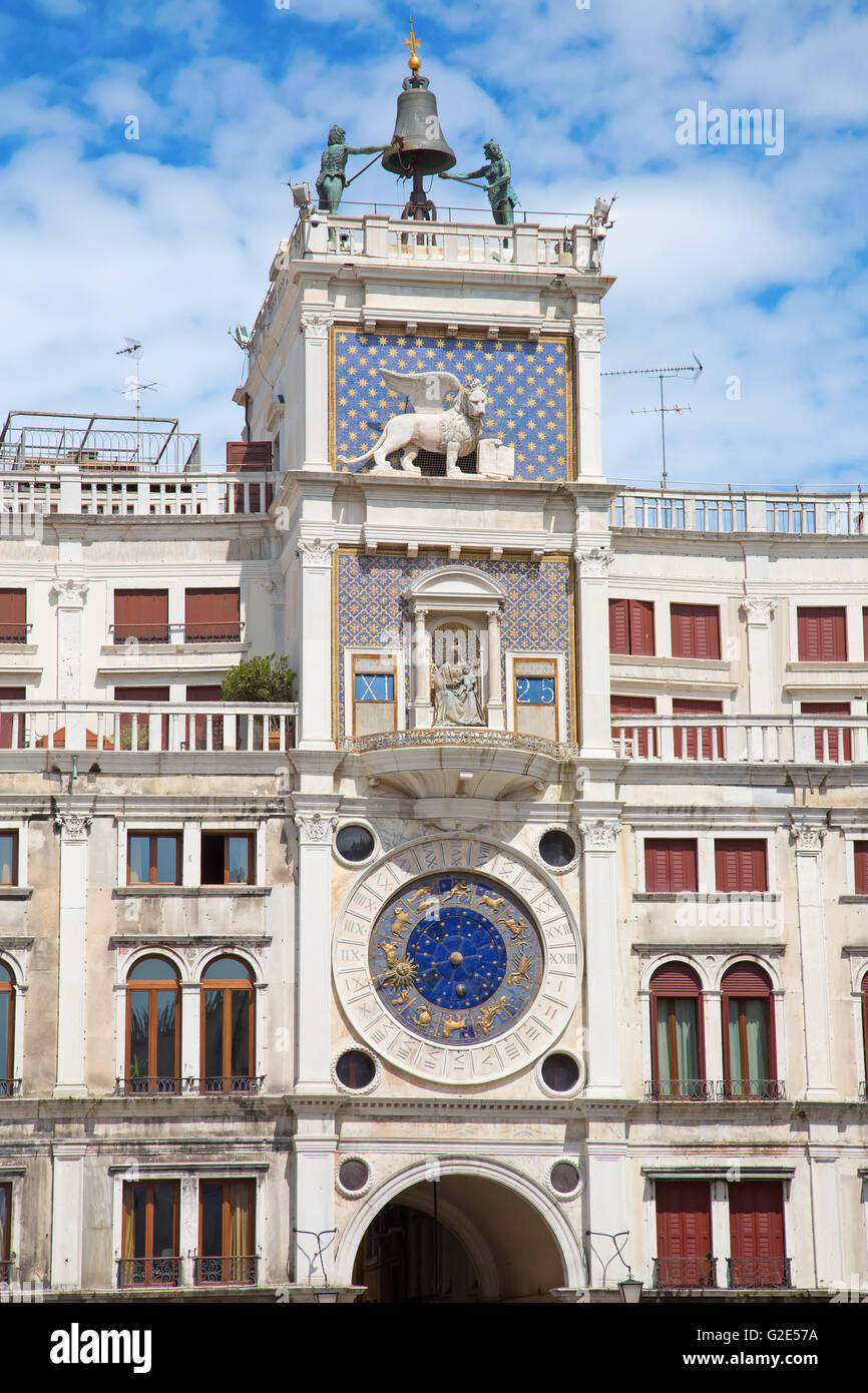 Bell tower in the Venice city, Italy Stock Photo - Alamy