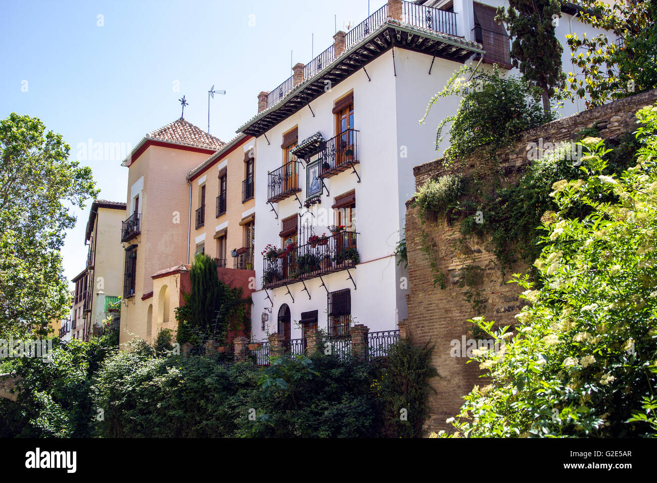 Old Town of Granada Spain Stock Photo - Alamy