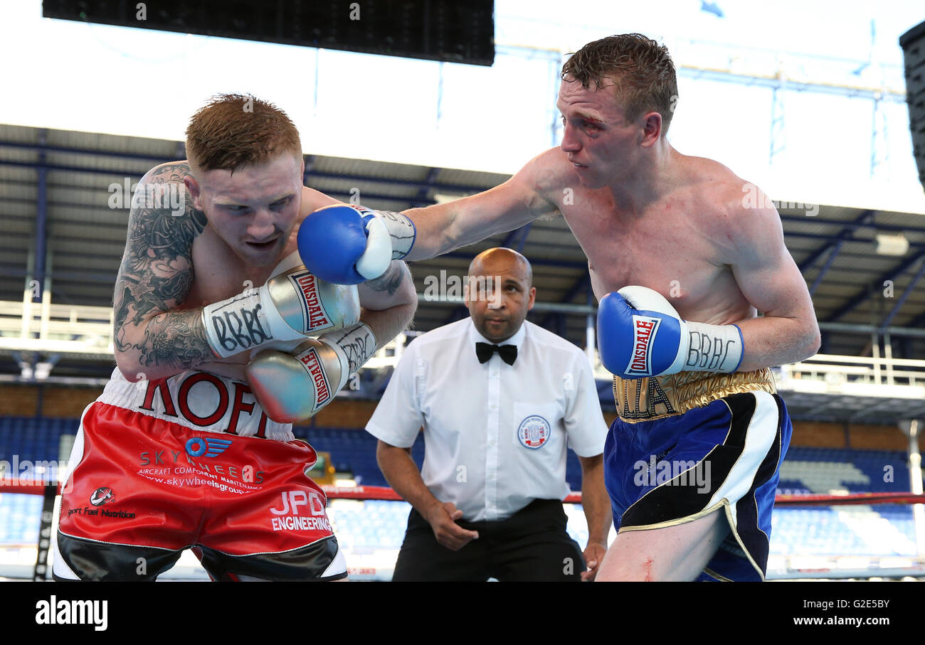 Tom Farrell (right) and Kofi Yates during the Eliminator for the ...