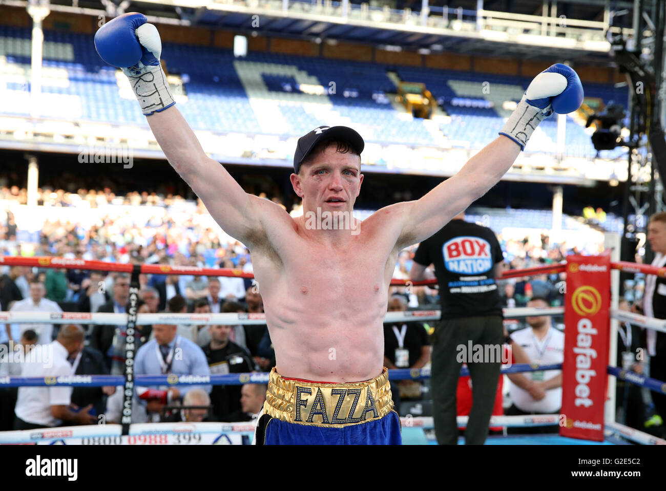 Tom Farrell celebrates beating Kofi Yates in the Eliminator for the ...
