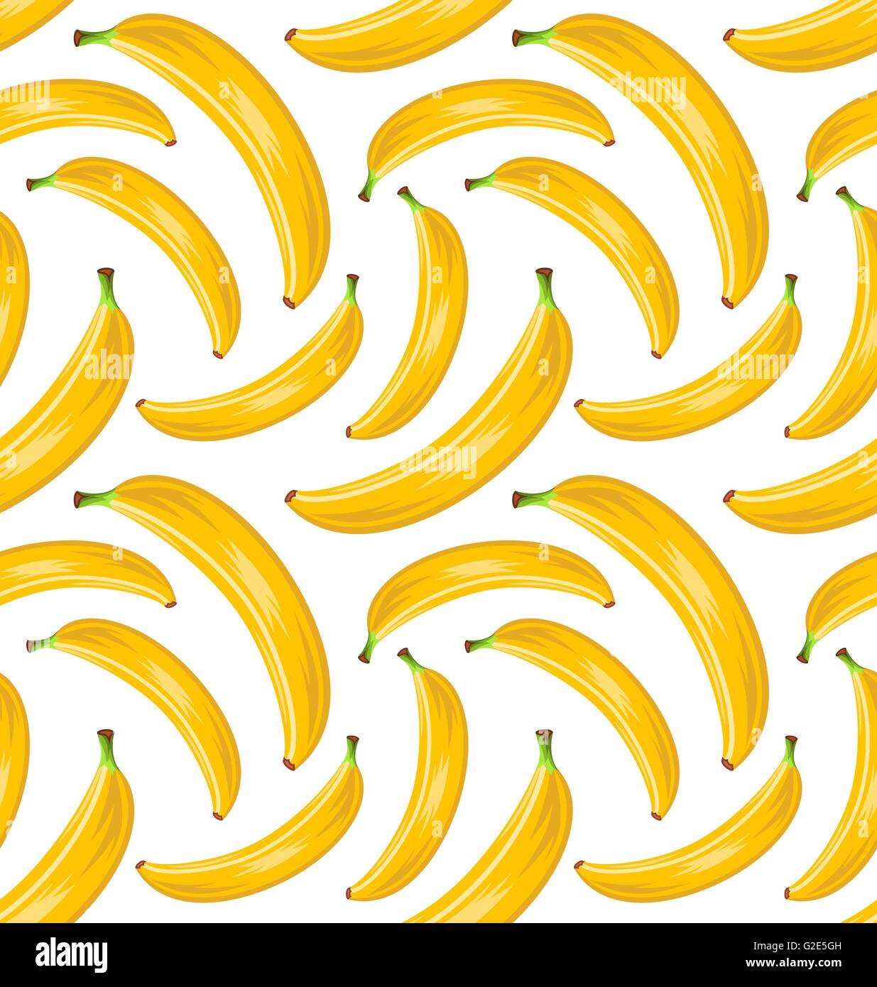 Seamless Stylish Pattern with Ripe Bananas. Fruit Wallpaper Stock ...