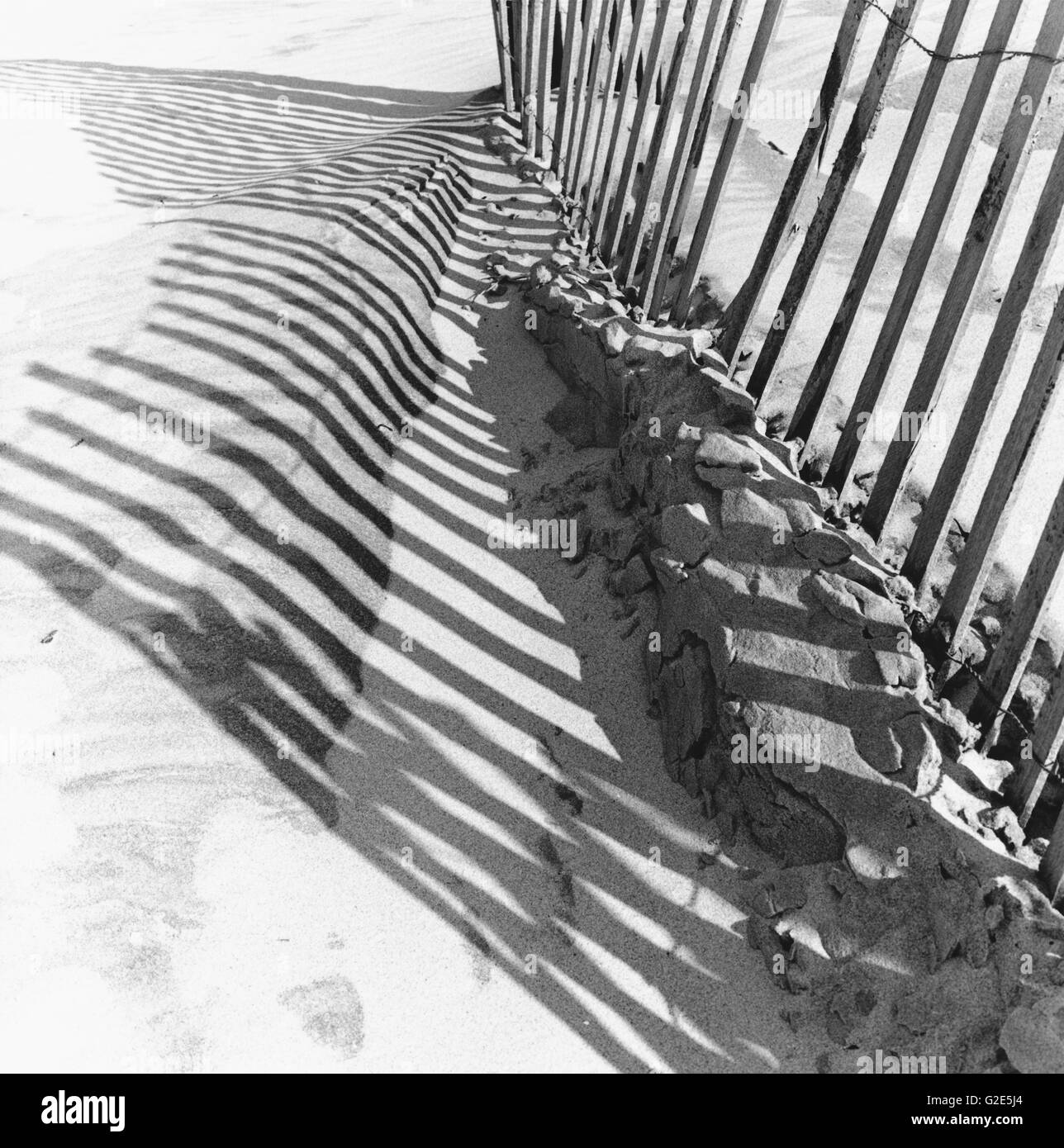 Stripe Shadows on Sand Stock Photo - Alamy