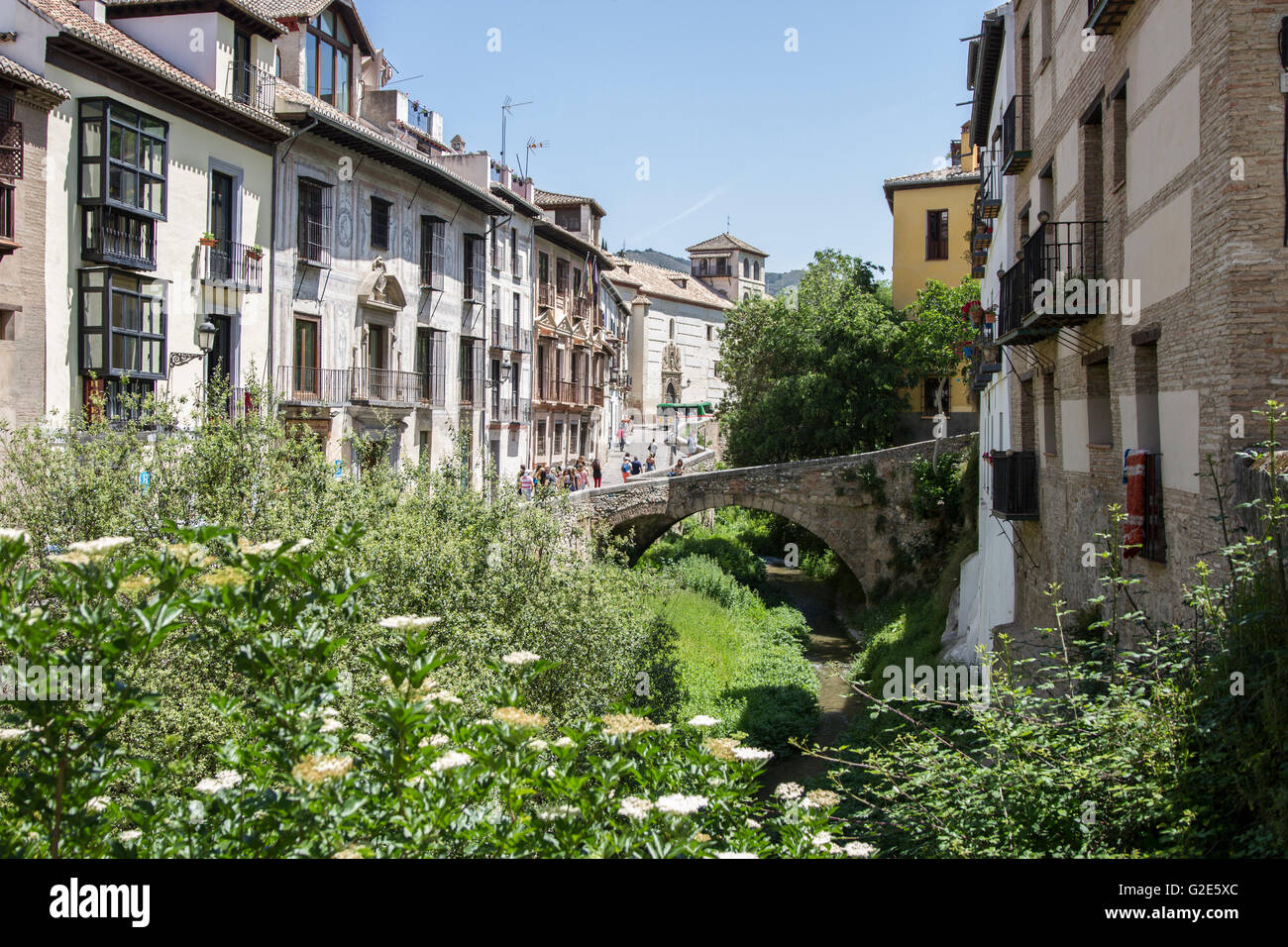Old Town of Granada Spain Stock Photo - Alamy