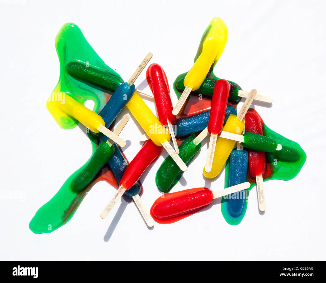 Melting popsicles white background hi-res stock photography and images ...