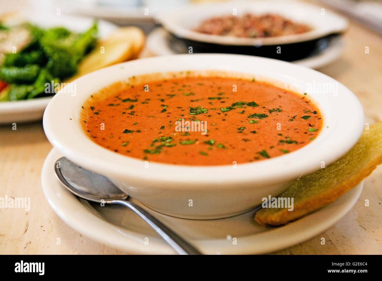 Bowl of Soup Stock Photo - Alamy
