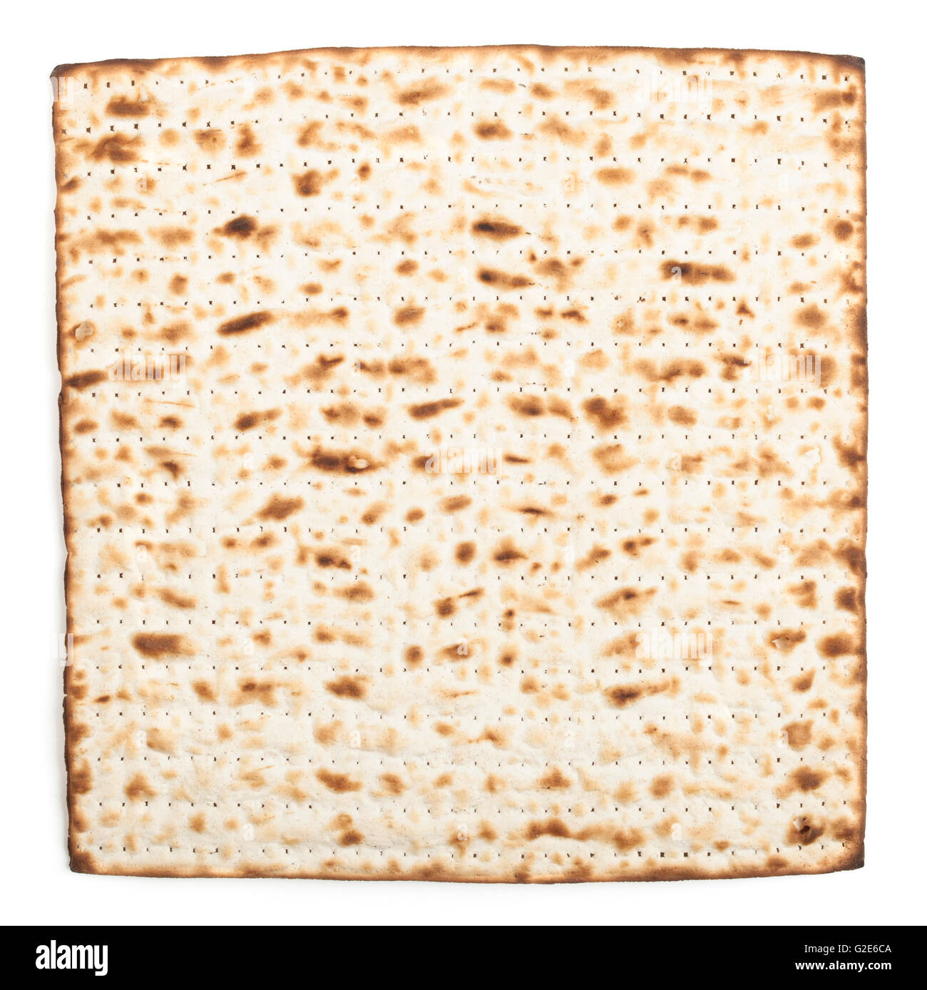 Pesach jewish traditional textured Matza bread substitute isolated on ...