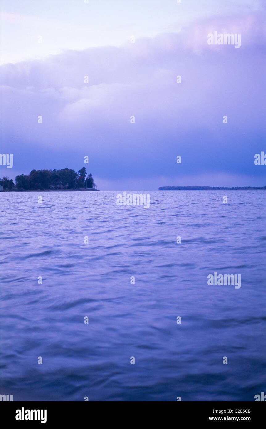 Approaching Storm Over Water Stock Photo - Alamy
