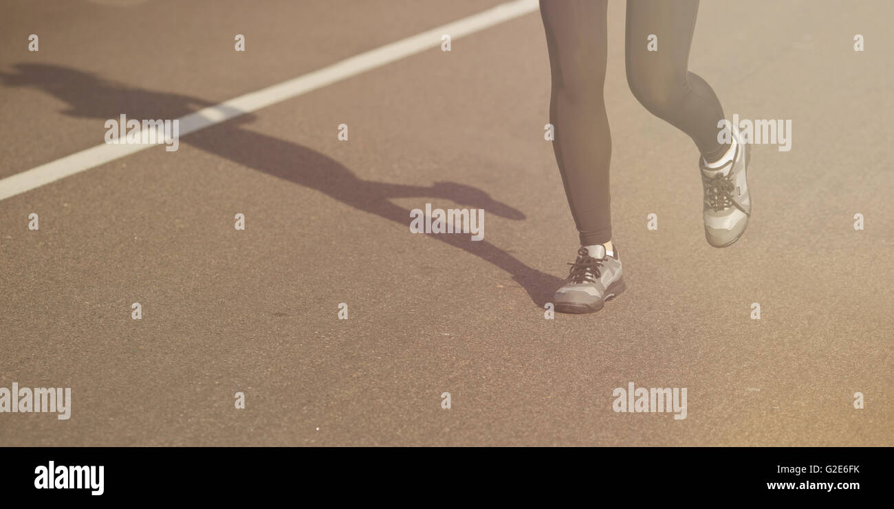 Collage of runners athlete Stock Photo - Alamy