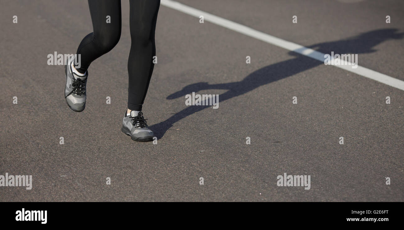 Collage of runners athlete Stock Photo - Alamy