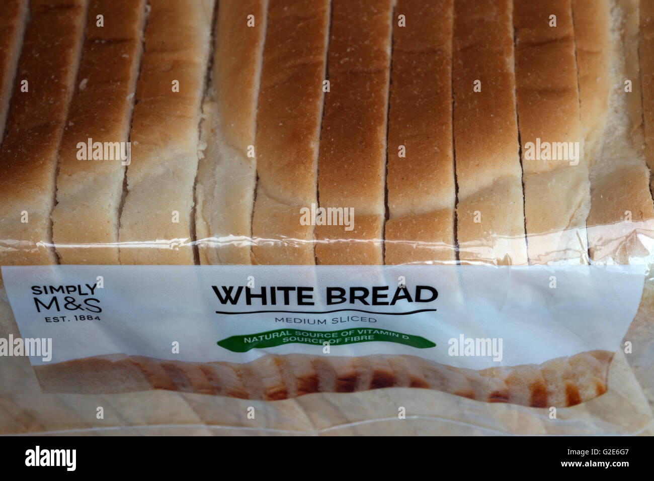 Simply M&S white bread Stock Photo - Alamy