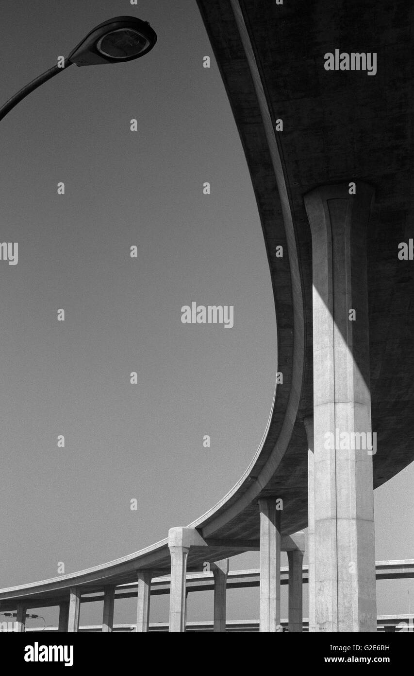 Freeway & Streetlamp Stock Photo - Alamy