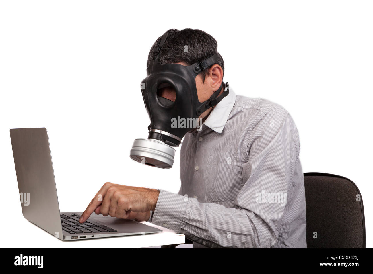 Gas mask computer hi-res stock photography and images - Alamy