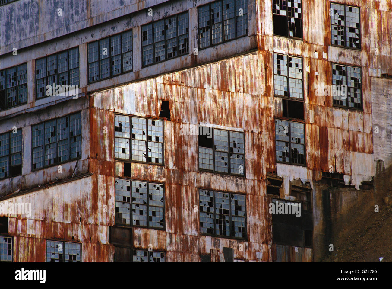 Rundown Mining Building Stock Photo - Alamy