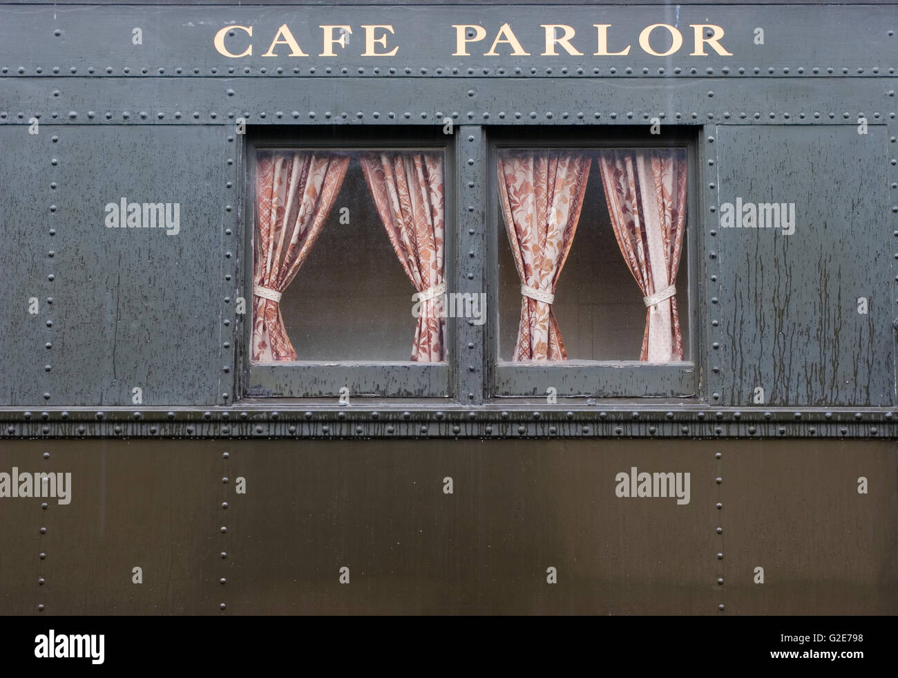 Cafe Parlor Windows Stock Photo - Alamy