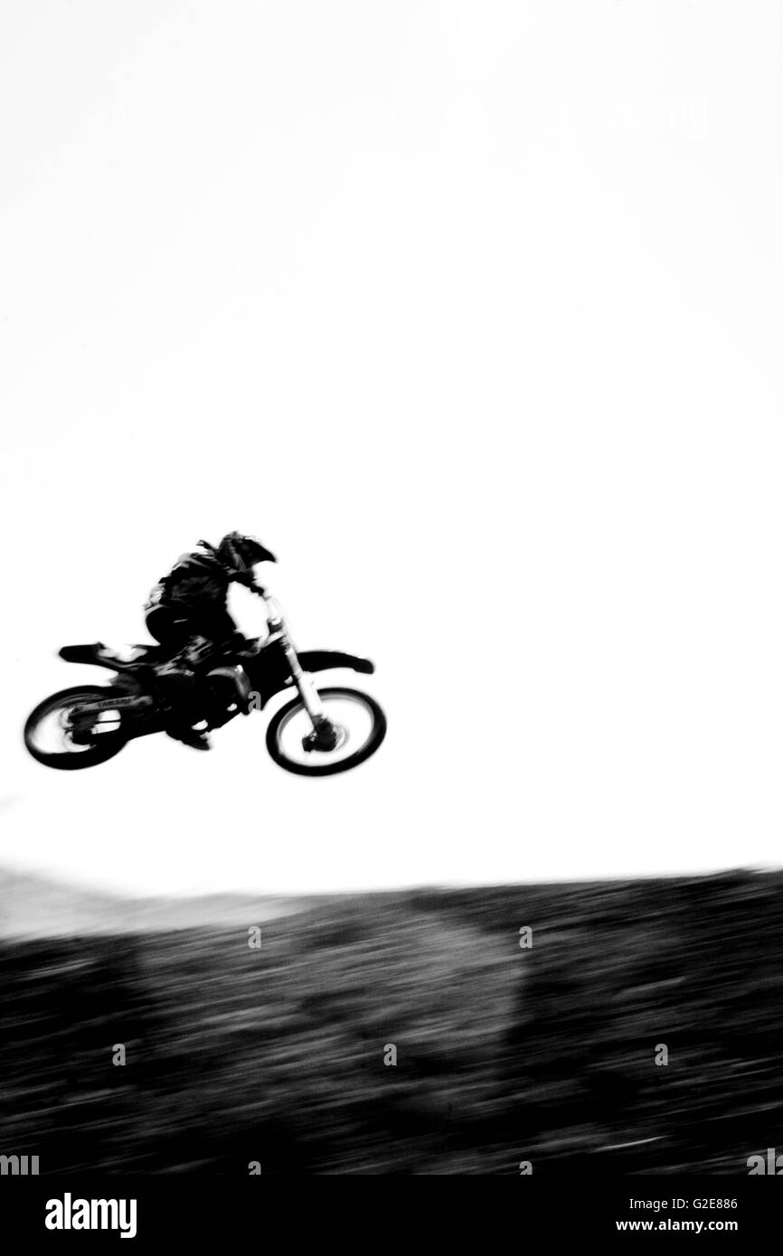 Motocross rider Black and White Stock Photos & Images - Alamy