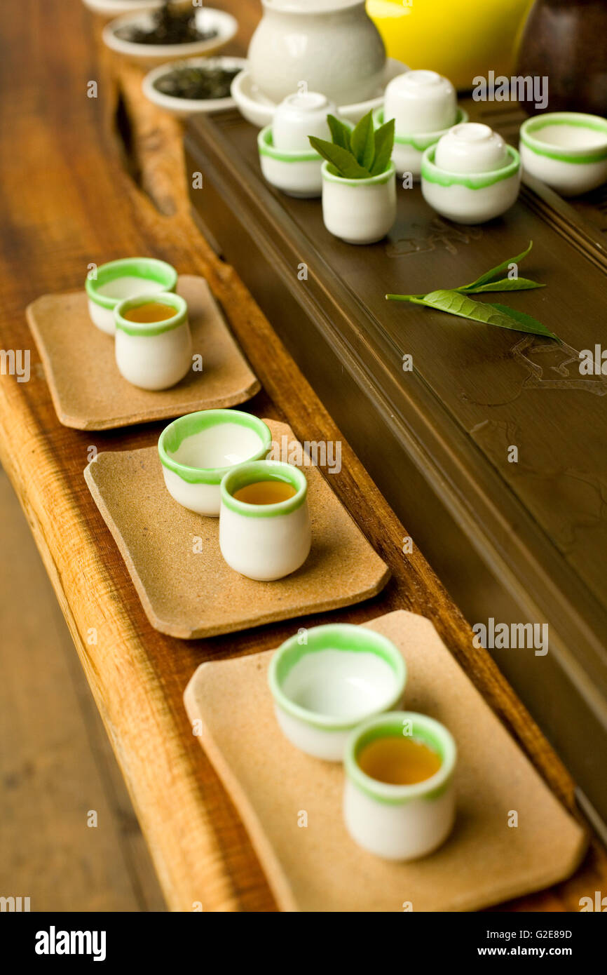 Tea Service for Three Stock Photo - Alamy