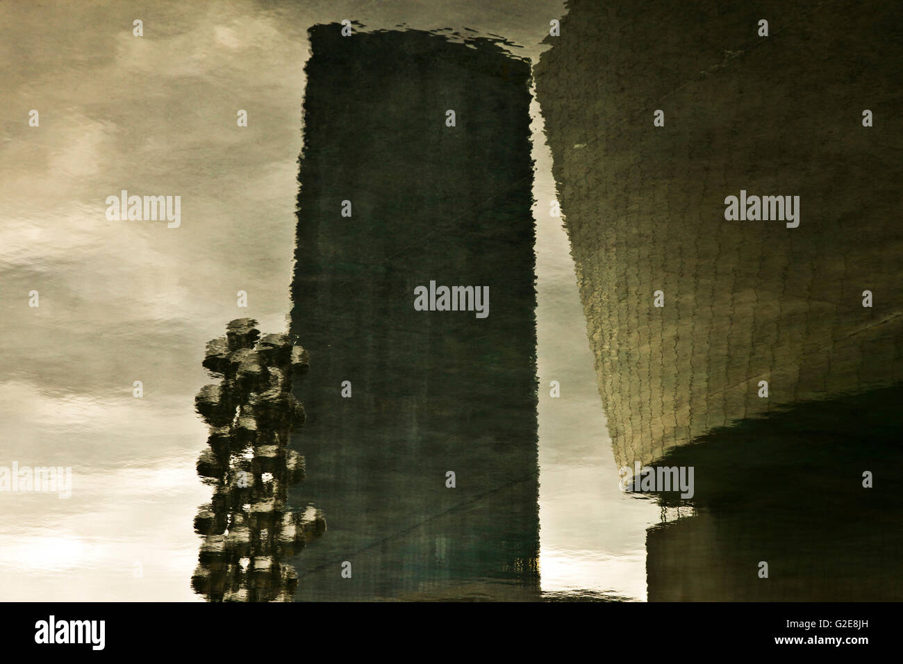 Building Reflection in Water Stock Photo - Alamy