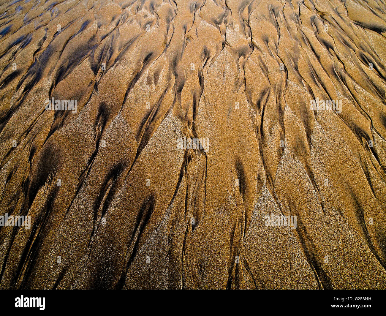 Sand pattern created water hi-res stock photography and images - Alamy