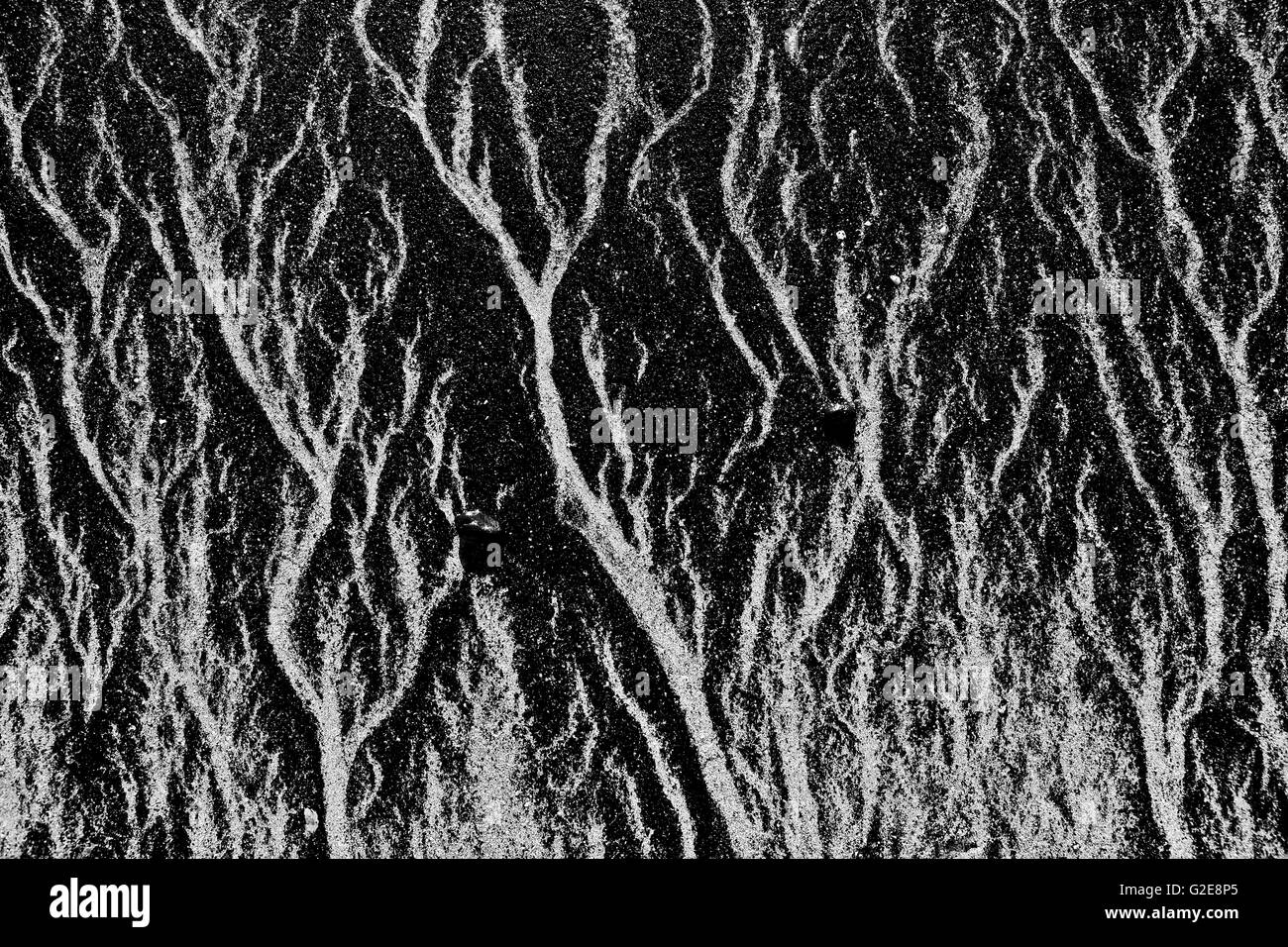 Sand striations Black and White Stock Photos & Images - Alamy