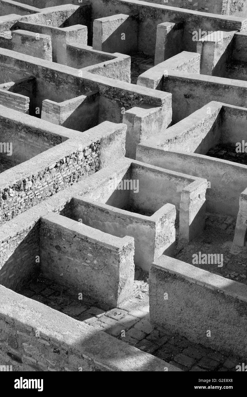 Ancient Maze, Alhambra Castle, Granada, Spain Stock Photo - Alamy