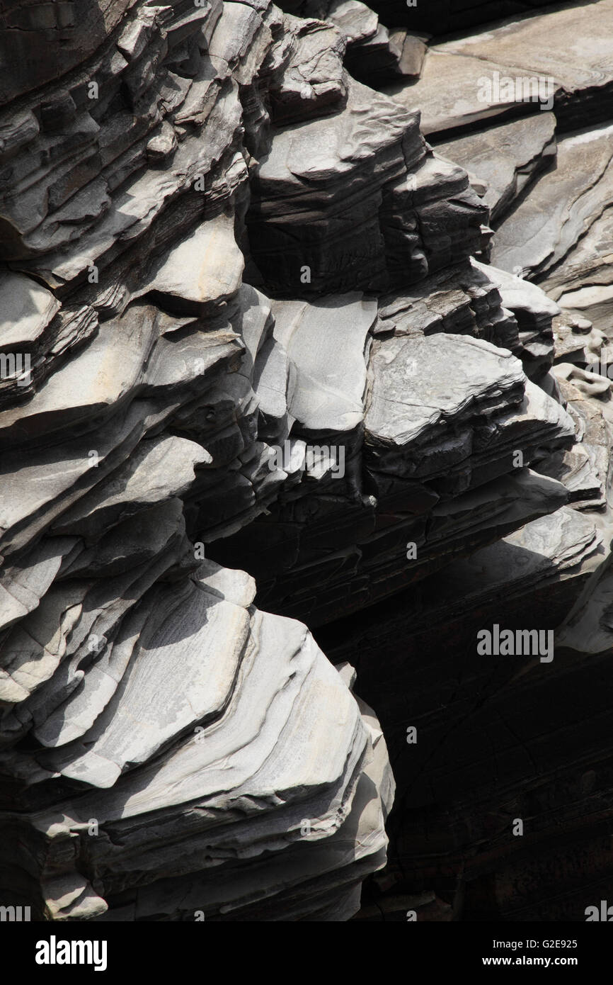 Rock Formation Layers, High Angle View Stock Photo - Alamy