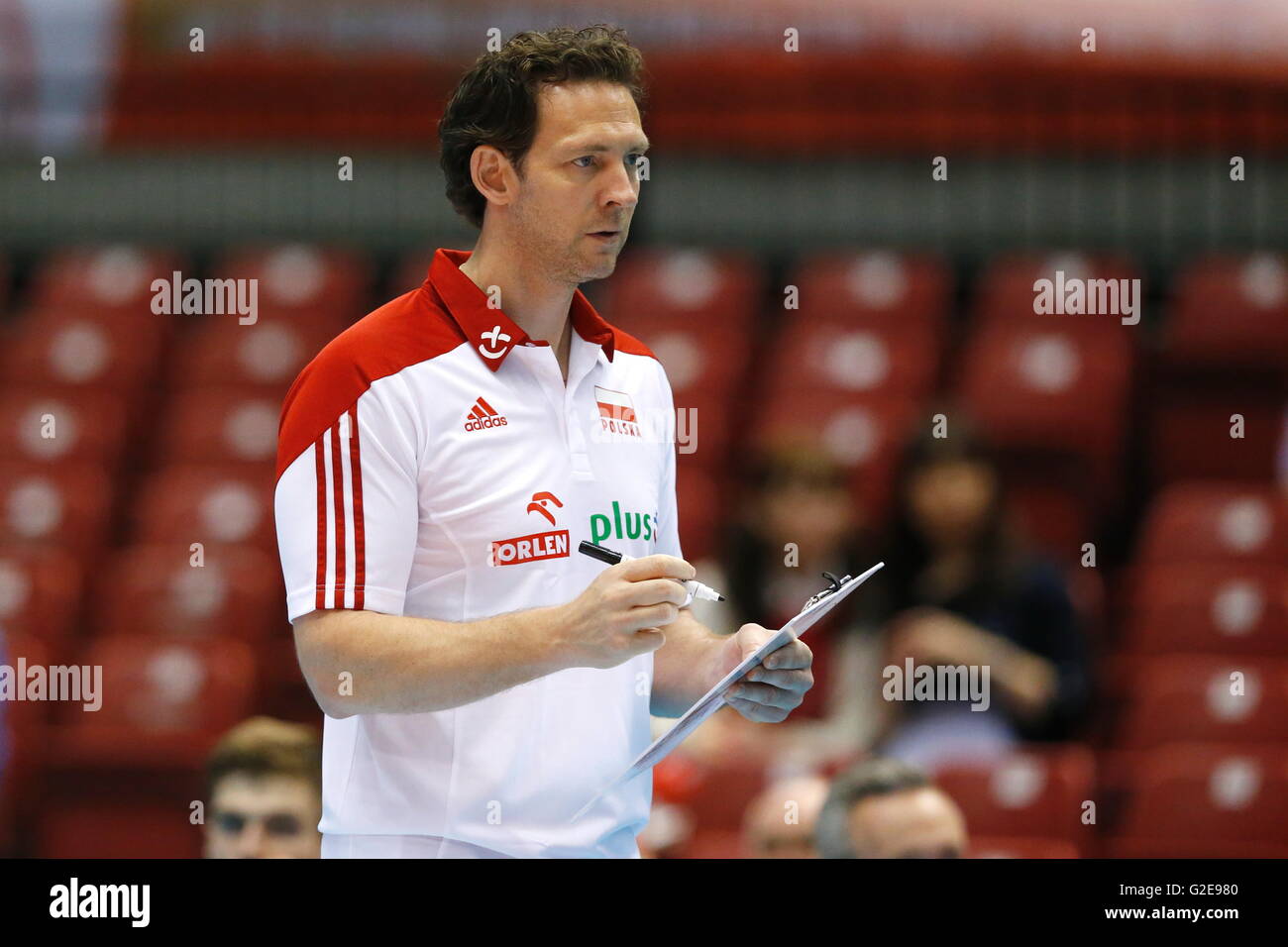 Tokyo Metropolitan Gymnasium, Tokyo, Japan. 28th May, 2016. Stephane ...