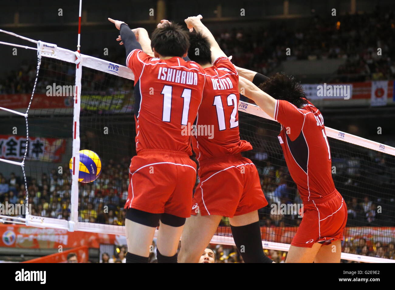 Volleyball japan national team group hi-res stock photography and ...