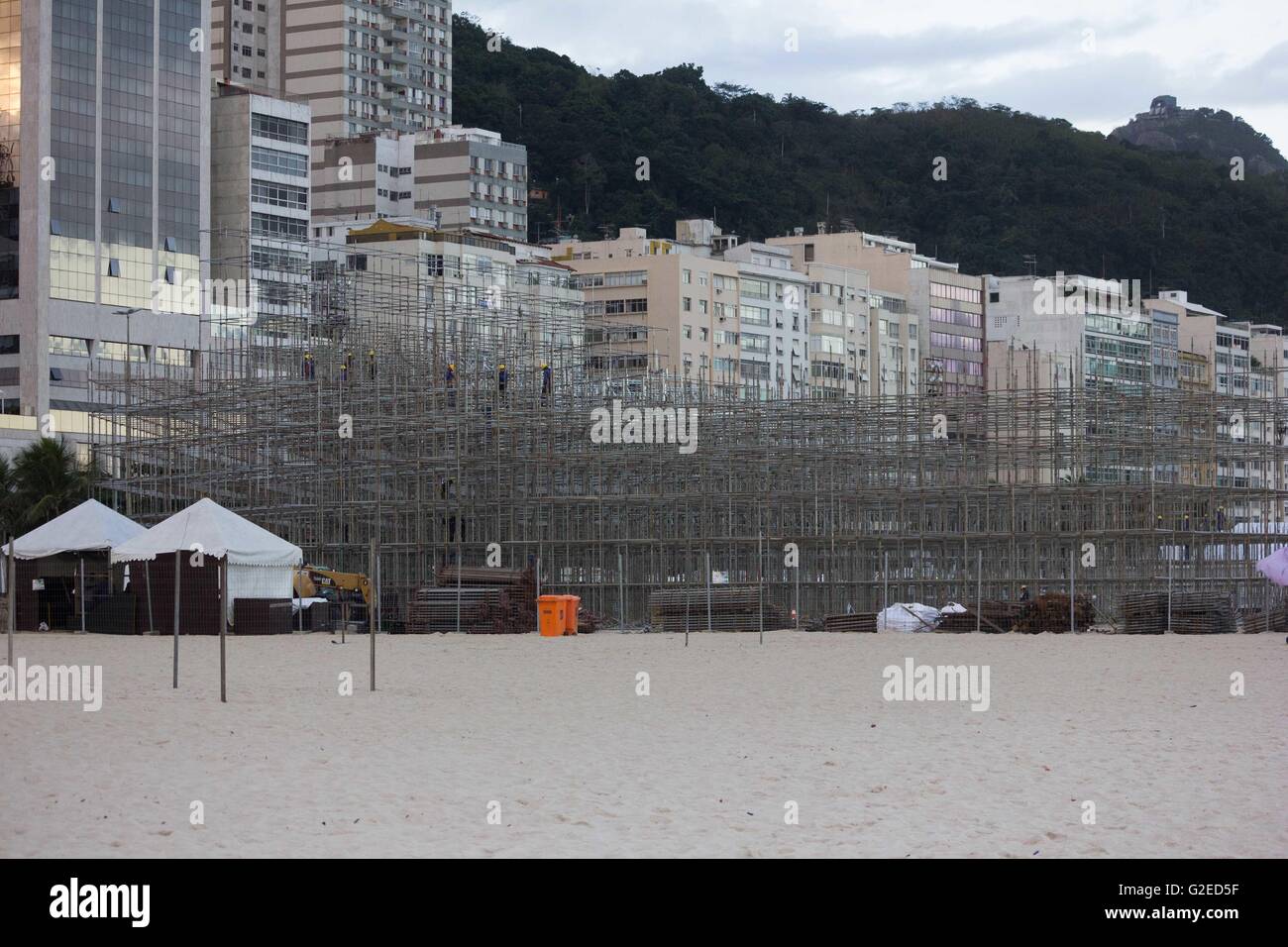 RIO DE JANEIRO, Brazil - 25/05/2016: STRUCTURE FOR OLYMPICS RIO 2016 ...