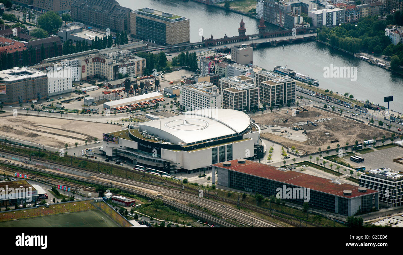 Berlin, Germany. 29th Apr, 2016. An aerial view of the Mercedes Benz ...