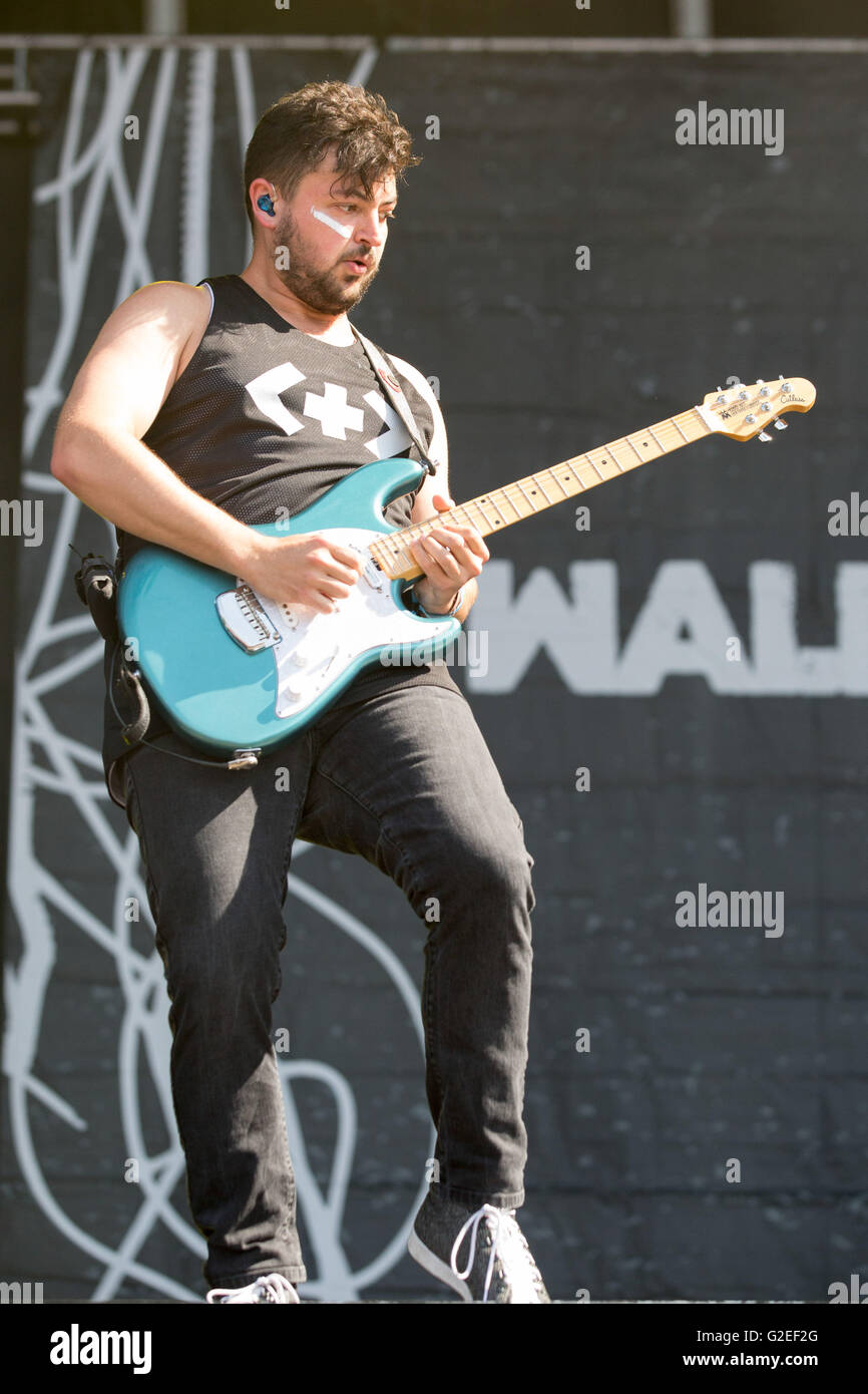 Napa, California, USA. 28th May, 2016. Guitarist ELI MAIMAN of Walk the ...
