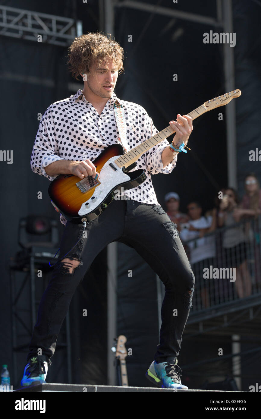 Napa, California, USA. 28th May, 2016. Bassist KEVIN RAY of Walk the ...