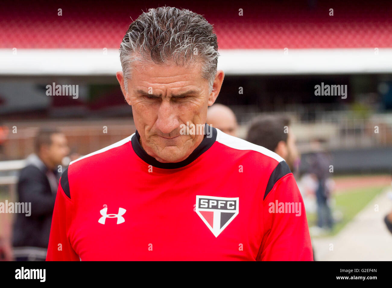 SAO PAULO, Brazil - 05/29/2016: SPFC X PALM - Bauza during the match ...